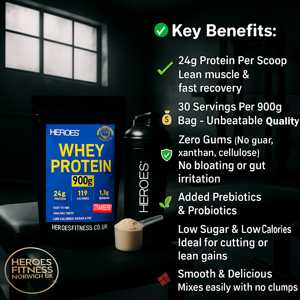 Heroes Whey Protein 💪 | Gut-Boosting Whey with Probiotics 🌿