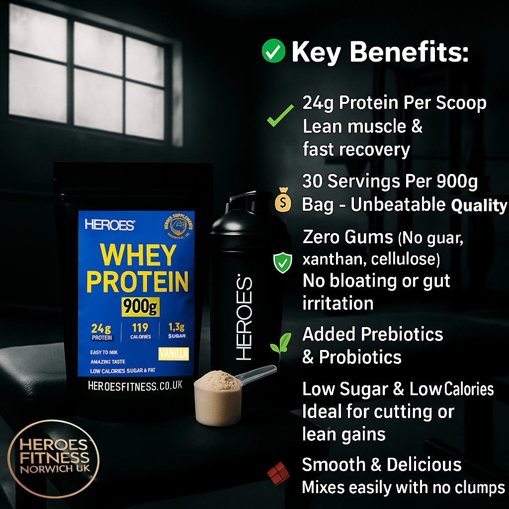 Heroes Whey Protein 💪 | Gut-Boosting Whey with Probiotics 🌿