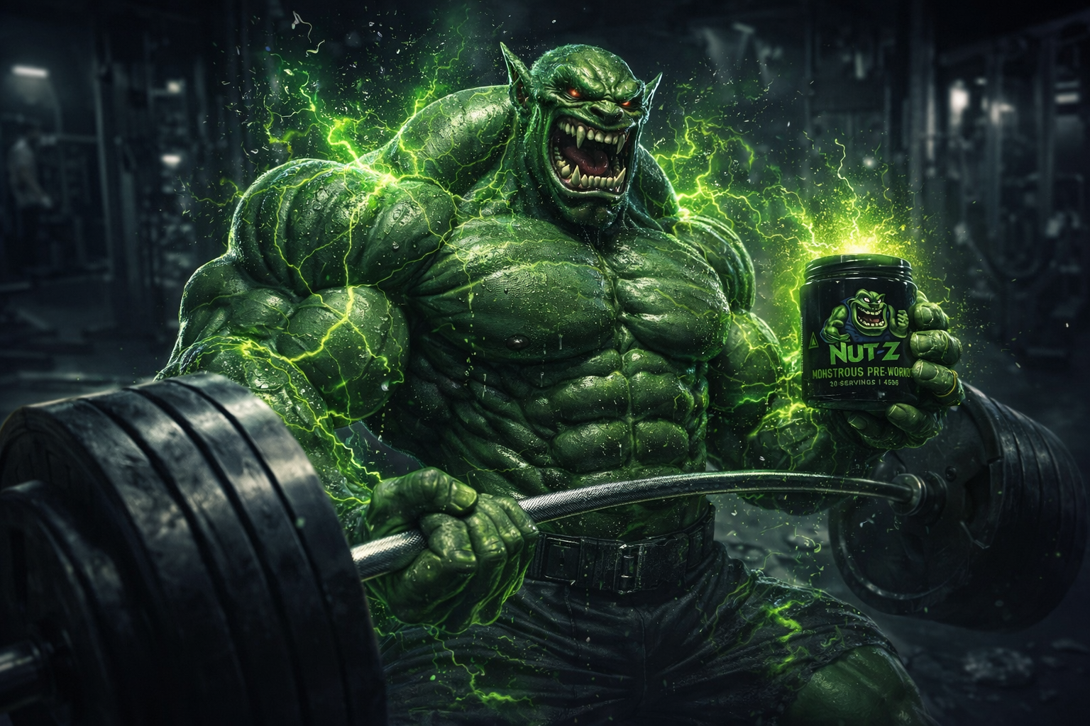 Monstrous Pre-Workout UK | High-Stim 350mg | NUT-Z